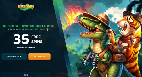T Rex Wild Attack Slot => Get 30 Free Spins No Deposit!